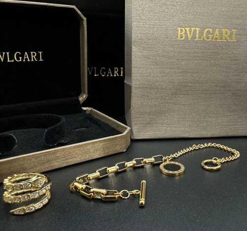 Браслет и кольцо bvlgari