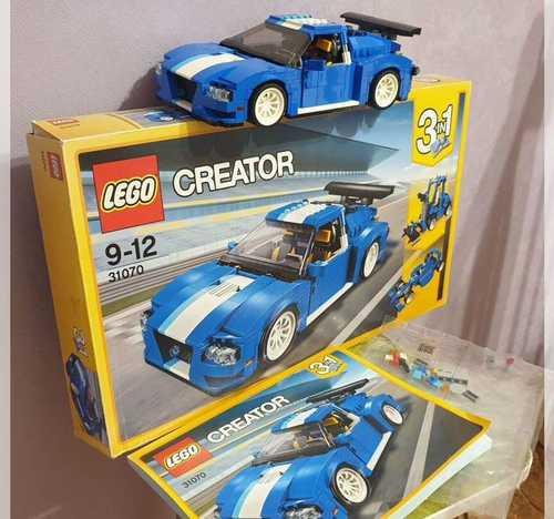 Lego Creator 31070. Гоночный автомобиль 3 в 1