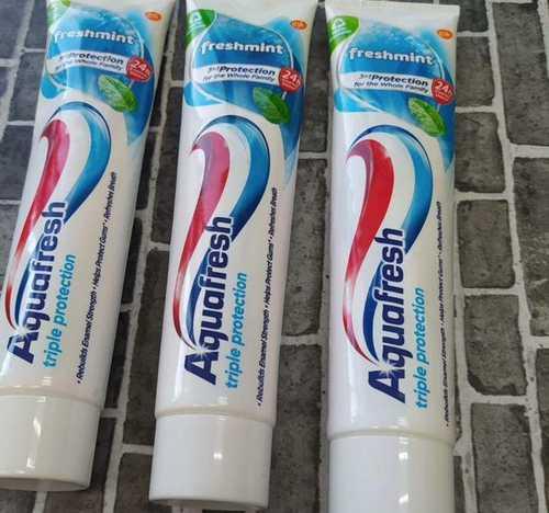 Зубная паста тройного действия, Aquafresh