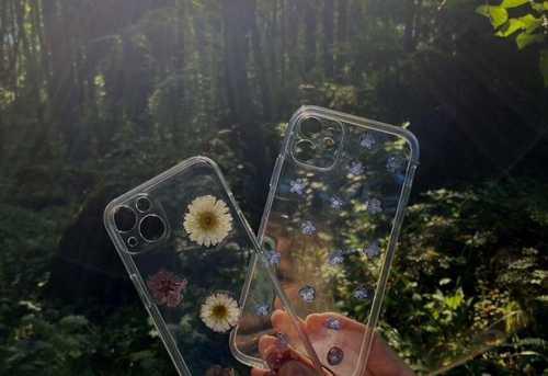 Чехол на iPhone с сухоцветами