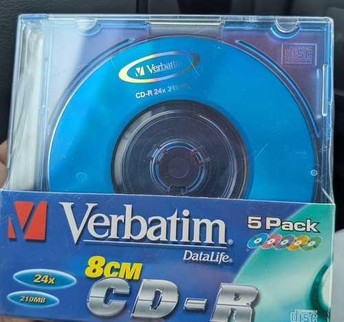 Мини cd-r диски, болванки verbatim