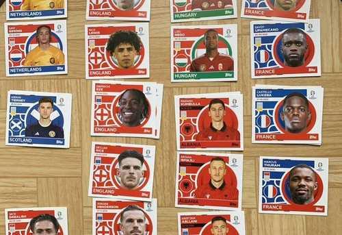 Наклейки topps euro 2024