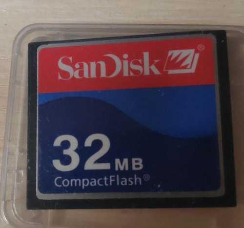 Карта памяти compact flash SanDisk 32 mb