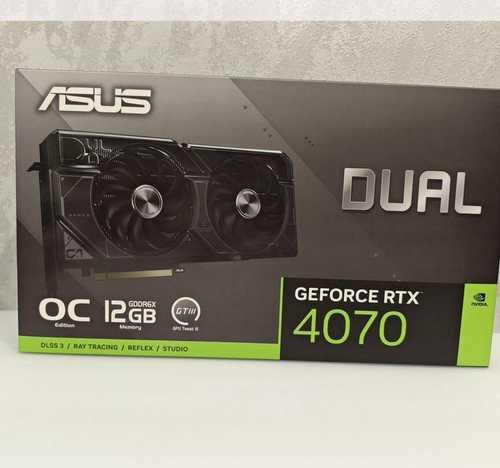 Видеокарта asus nvidia RTX 4070 Dual OC 12GB