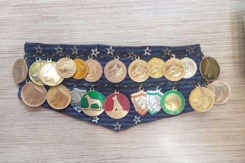 Ошейник СССР с наградами для собаки