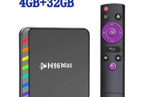 Тв приставка на андроид H96max w2 4/32