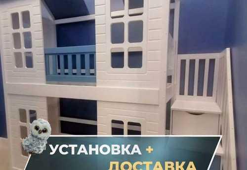 Детская кровать с лестницей