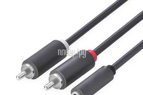 GCR Jack 3.5mm - 2xRCA 1m Black GCR-51842