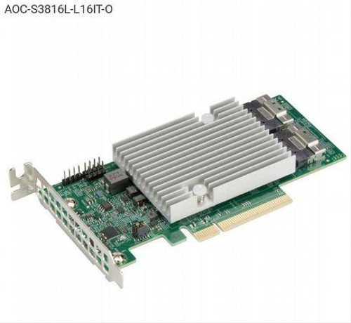 Адаптер главной шины Supermicro Broadcom 3816 SAS