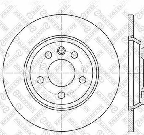 Stellox 6020-2552-SX Диск торм. зад. Ford Galaxy