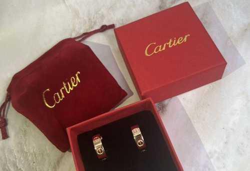 Сережки cartier love