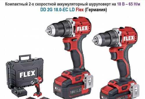 Дрель шуруповерт аккумулят. Flex DD 2G 18.0-EC LD