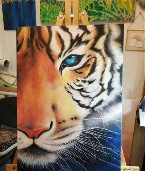 Картина маслом "Тигр"