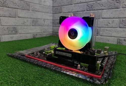 Игровой комплект i3-10100f (аналог) + 16gb + RGB