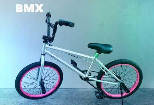 BMX Велосипед, новый, металлик