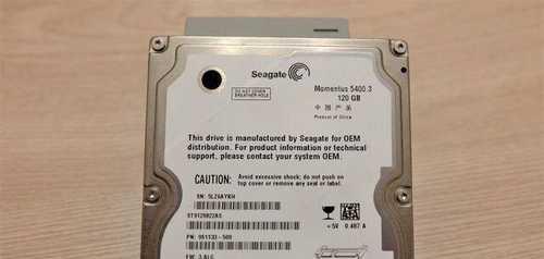 Жесткий диск HDD Seagate 120Gb Momentus 2.5" SATA