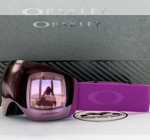 Маска Oakkey Flight Deck L Purple Prizm Hi Pink