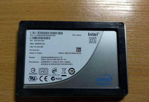 SSD Intel (40Gb), Kingston (60Gb), SATA