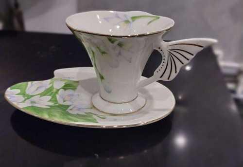 Чашка с блюдцем royal heritage porcelain