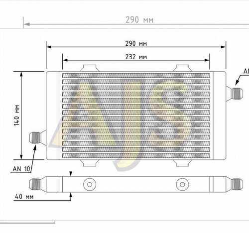 Масляный радиатор M style 240x140x40 серый