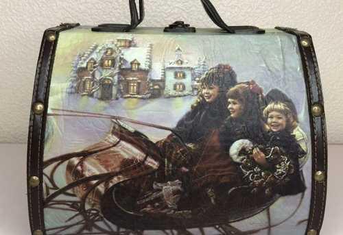 Продам ретро саквояж, длина 24, высота 17