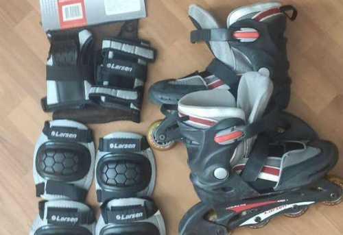 Ролики детские,раздвижные 35 - 38 размер