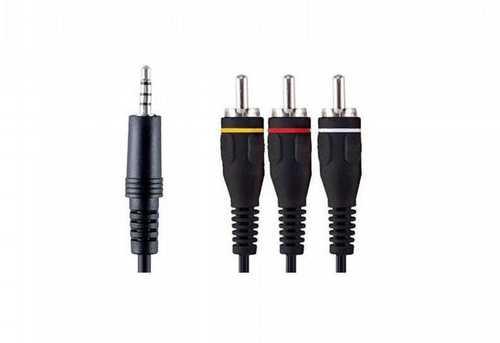 Кабель 3.5mm AV-3xRCA Bandridge VVL4202 2 м