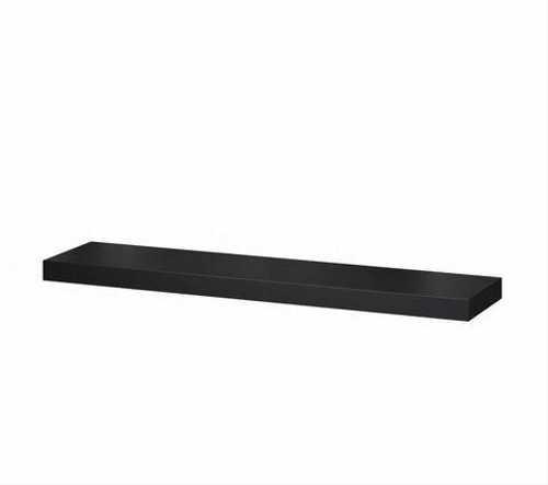 Лакк Полка, черно-коричневый, 110x26 см IKEA
