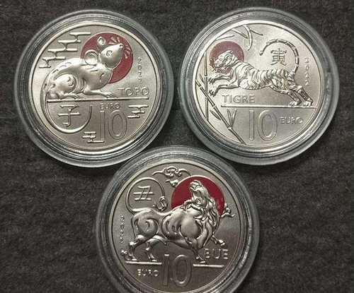 Монеты Сан-Марино 2022 Китайский календарь
