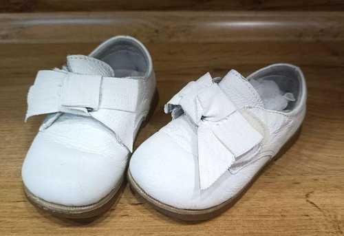 Белые туфли для девочки 22 размер