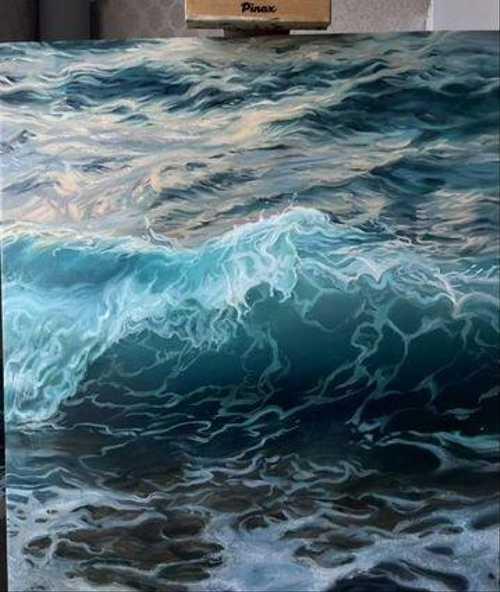 Авторская интерьерная картина маслом «Море»
