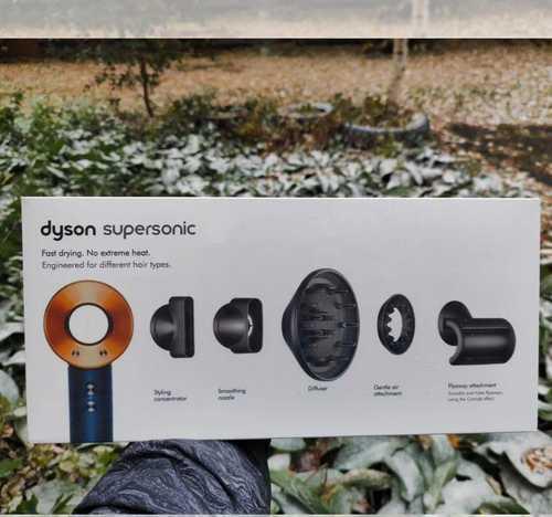 Фен Dyson (Новый, Гарантия, Малайзия) (сине-золото