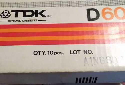 Раритетные аудиокассеты TDK-60 и 90мин.с записями