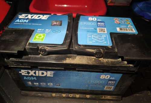 Аккумулятор бу Exide 12V 80Ah 800A