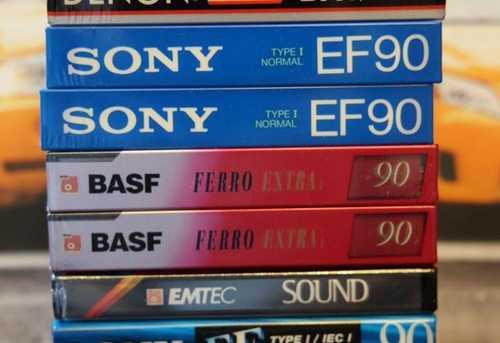 Аудиокассеты Basf Sony TDK Denon Emtec SKC Новые