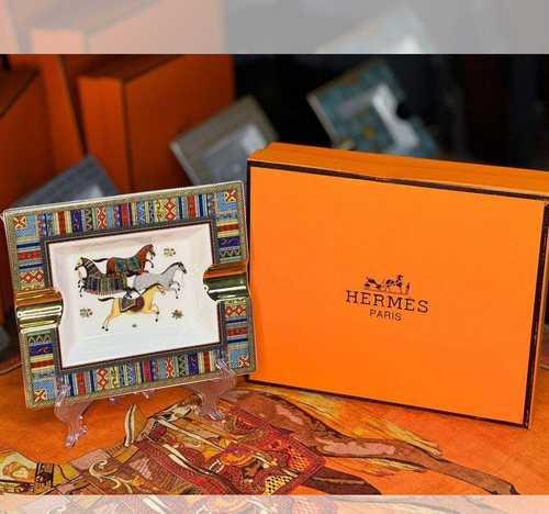 Пепельница фарфоровая Hermes