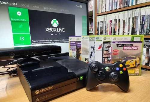 Xbox 360E 250Gb Kinect Джой GTA + 7 Игр