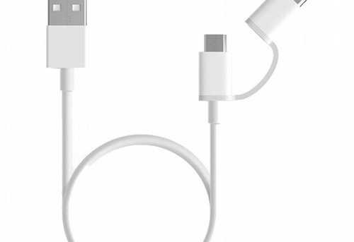 Кабель Xiaomi ZMI 2 in 1 Type-C Micro Usb 0.3m - W