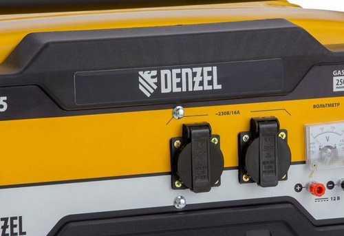Бензогенератор DenZel PS 25, 2,5 кВт