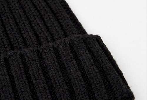 Шапка Чёрная Uniqlo Heattech Rib Beanie