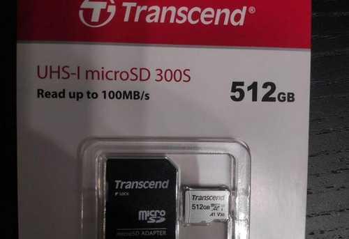 Карта памяти MicroSD 512gb Transcend ts512gusd300s