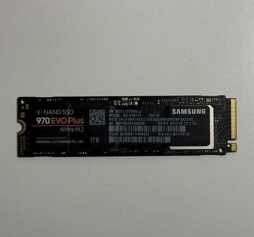 Ssd m2 nvme 1tb Samsung 970 Evo plus