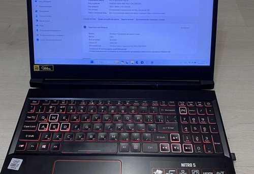 Игровой ноутбук 15.6" Acer Nitro 5 AN515-55, 1512 ГБ, Core i7-10750H, RAM 16 ГБ, GeForce RTX 2060 6 ГБ