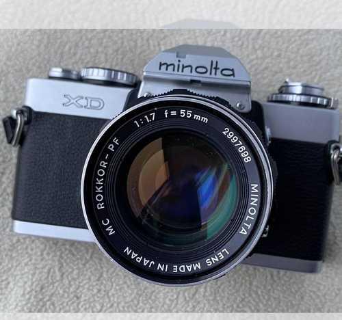 Minolta XD   MC Rokkor PF 50mm 1.7