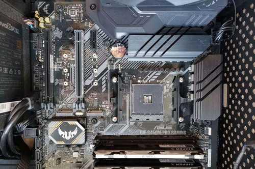 Материнская плата asus TUF B450M-plus Gaming