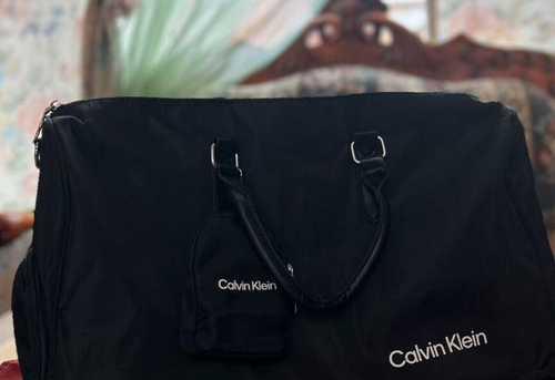 Дорожная сумка с ручками Calvin Klein б/у