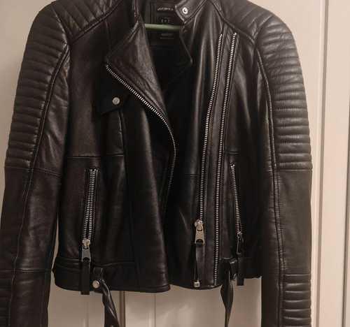 Кожаная куртка косуха zara