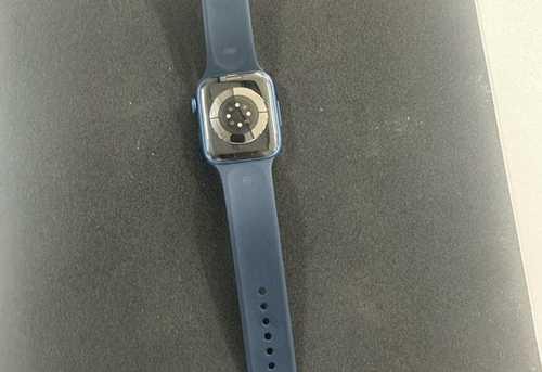 Часы apple watch 7 45 mm blue