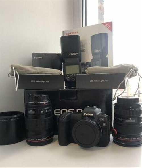 Фотоаппарат canon EOS R + комплект объективов