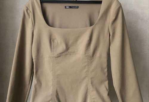 Боди топ рубашка zara М